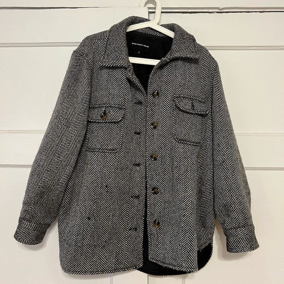 Who What Wear | Jackets & Coats | Who What Wear Target Herringbone ...